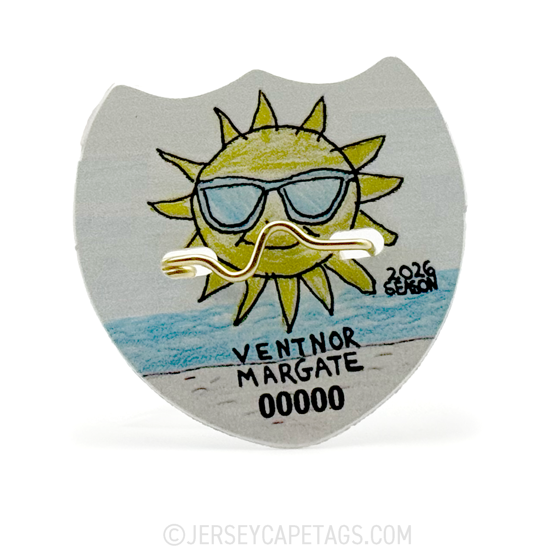 Ventnor 2026 Seasonal Beach Tag – Jersey Cape Tags Online Store